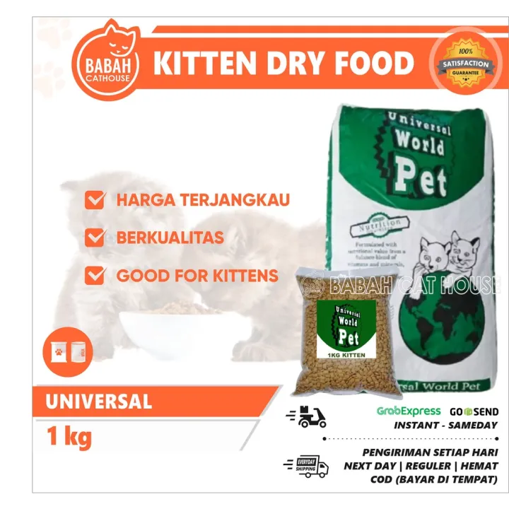 UNIVERSAL KITTEN 1KG Makanan Anak Kucing Kering Cat Food Murah 1 Kg Rc ...