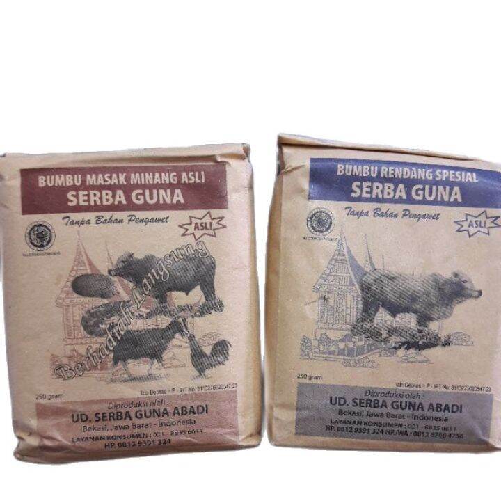 Bumbu Masakan Padang Sari Rasa 250 gram - Bumbu Serbaguna - Bumbu Gule ...