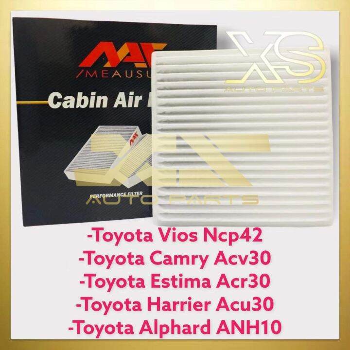 MEAUSU CABIN AIR COND FILTER TOYOTA VIOS NCP42 CAMRY ACV30 ESTIMA ACR30 HARRIER ACU30 ALPHARD ...
