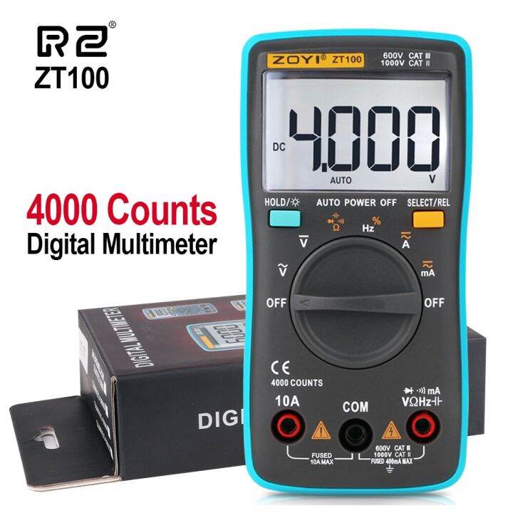 ZZOOI Mini Multimeter Tester Profesional Auto Range Multimetro Voltage ...