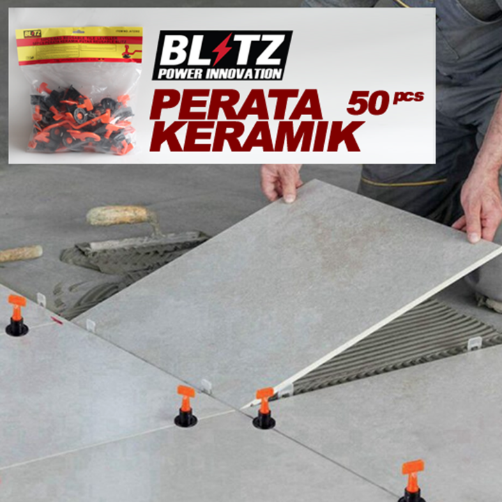 Alat Perata Pasang Keramik Model T 50 PCS Model Putar Granit Tile ...