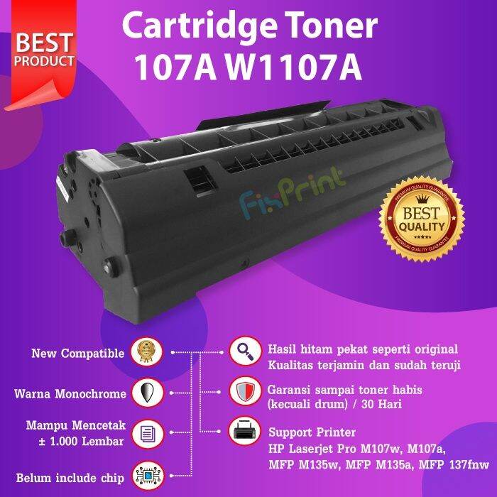 Cartridge Toner Compatible HP 107A W1107A Printer MFP M107w M107a M135w ...