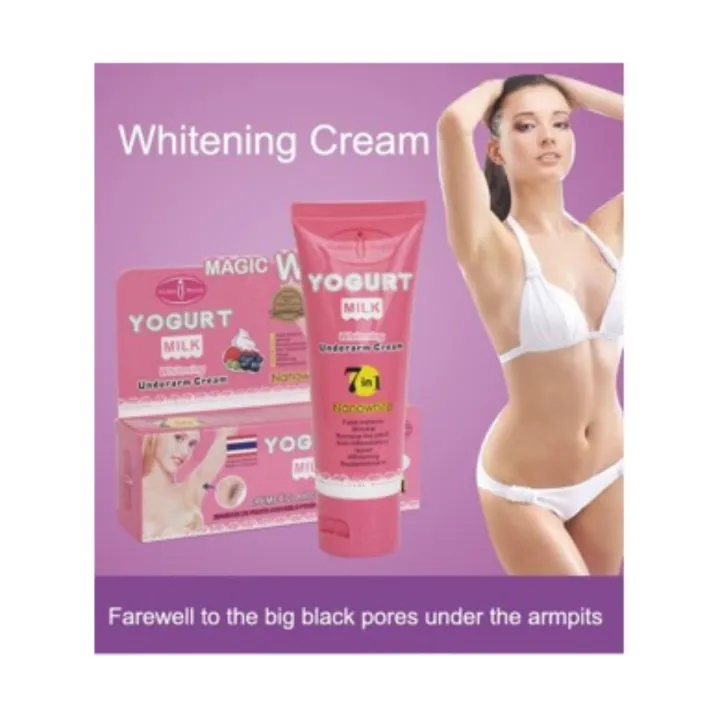 Set of 2 Aichun Yogurt Underarm Whitening Cream 7-Day Armpit Whitening Cream Skin Lightening ...