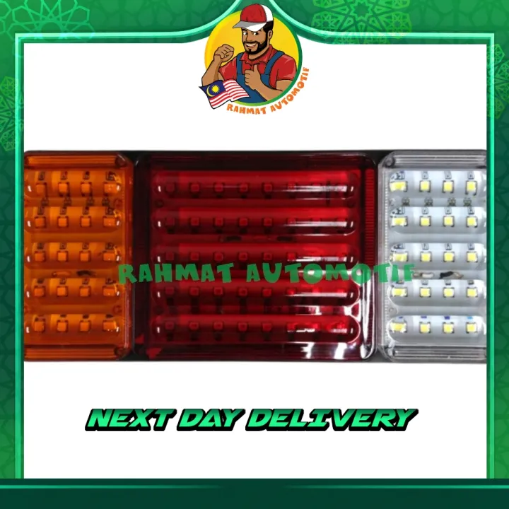 Universal 24V Lorry Truck 85LED SMD Anti-Explosion Tail Lamp Brake ...