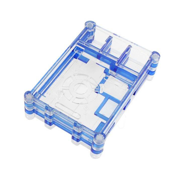 Acrylic Case for Raspberry Pi 2B/3B Transparent Shell Protective Case for Raspberry Pi B Model 3 ...