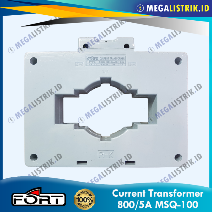 FORT CURRENT TRANSFORMER 800/5A MSQ-100 / CT PANEL METER 800 AMPERE ...