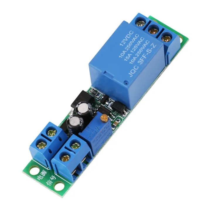 DC12V Adjustable Signal Trigger Timer Switch Module Turn Off Delay Timer Switch Relay Module ...
