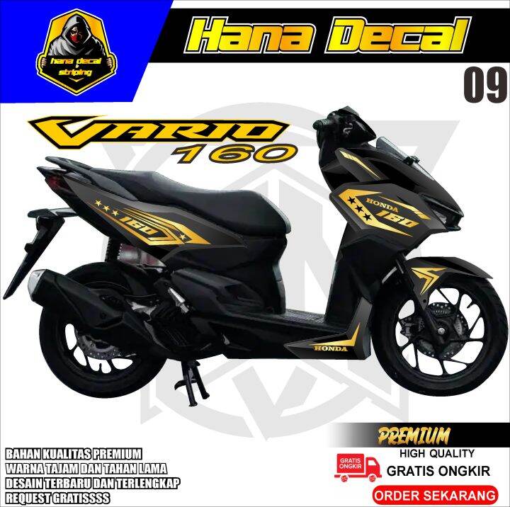Cutting Sticker Vario 160 New 2022 - Aksesoris Motor Stiker Honda Vario New Schotlite vario 160 ...