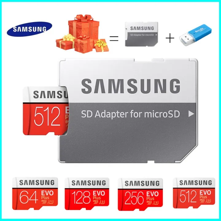FREE+COD Samsung Evo Plus Memory Card 32GB/64GB/128GB/256GB/512GB Micro ...