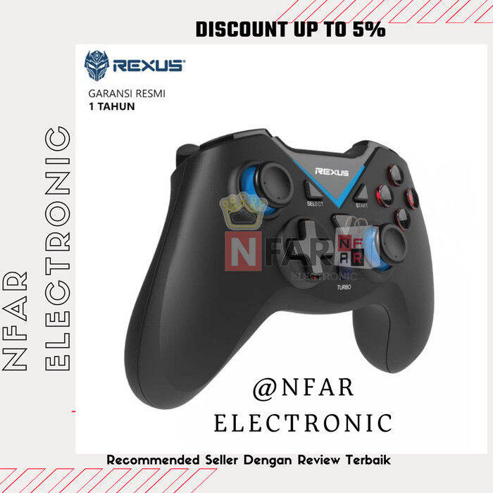 Joystick Gamepad Wireless Rexus GX100 for PC Android PS garansi resmi ...