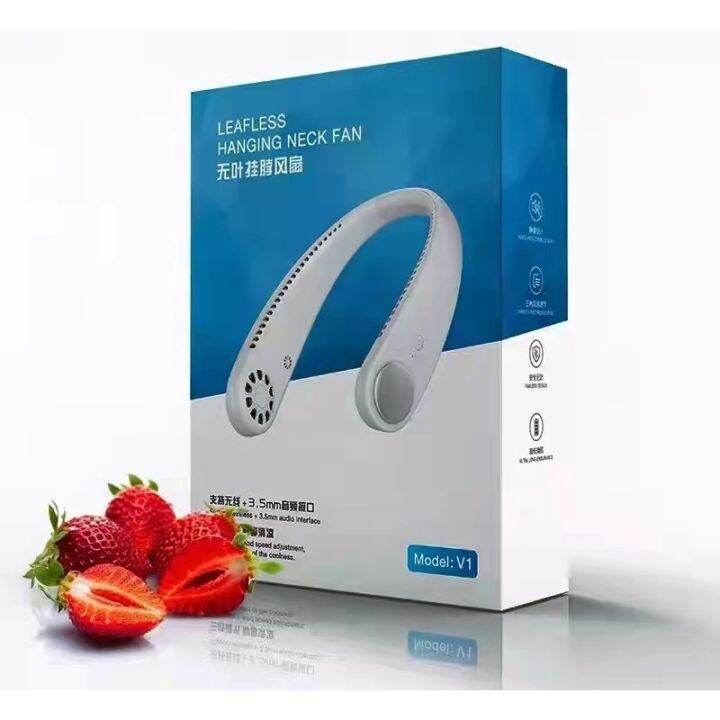 TORRAS L3 Same Style Portable Neck Bluetooth Fan 360° Cooling 8H Use ...