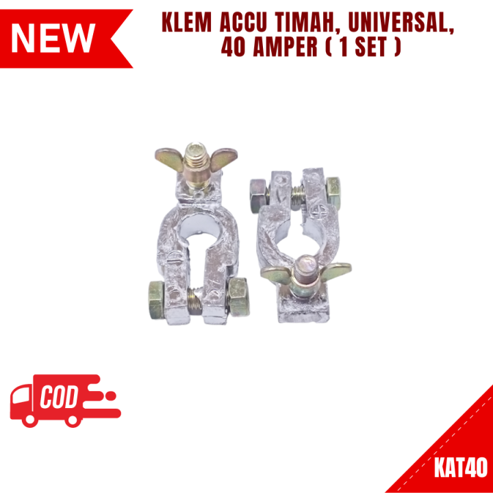 Klem Accu Timah 40 A Klem aki Klem aki besar Kepala aki Timah besar ...
