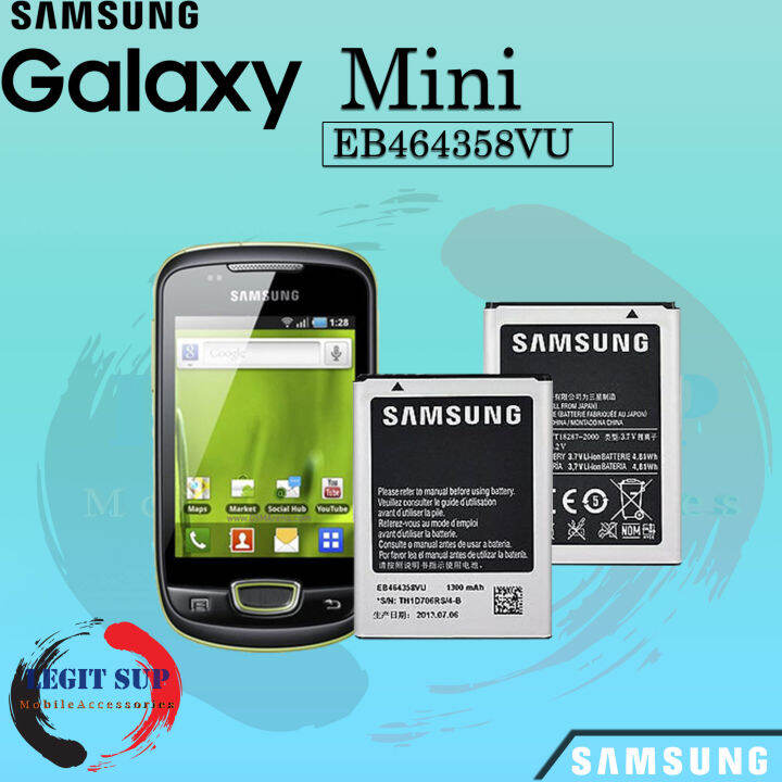 Samsung Galaxy Galaxy Mini Battery S5570 Model: EB464358VU 1300mAh (Original Equipment ...