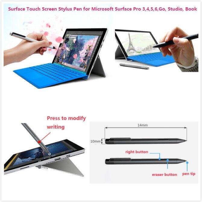 * Surface Touch Screen Stylus Pen for Microsoft Surface 3/ Pro 3/ Pro 4/ Pro 5/ Pro 6/ Go ...