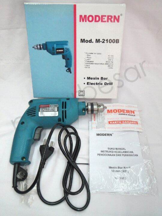 Bor Listrik/Mesin Bor Modern M-2100B/M2100B/M 2100B 10mm murah | Lazada ...