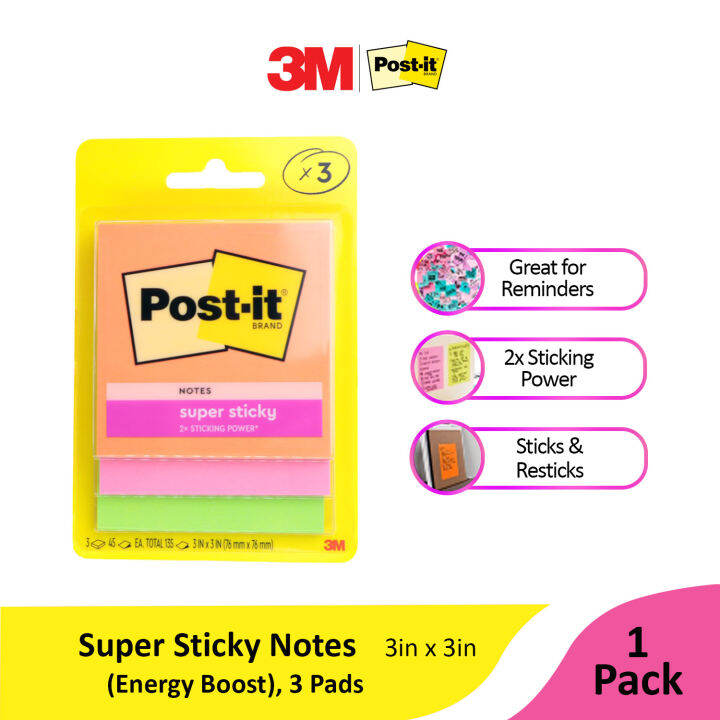 3M Post-it Notes 3321-SS-AU 3IN x 3IN 135 Sheets Rio MP3321SSAU | Lazada PH