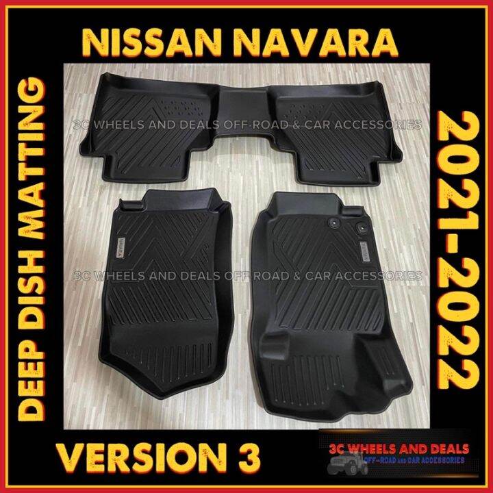 NISSAN NAVARA 2021-2022 DEEP DISH MATTING (CLASSIC STYLE) | Lazada PH
