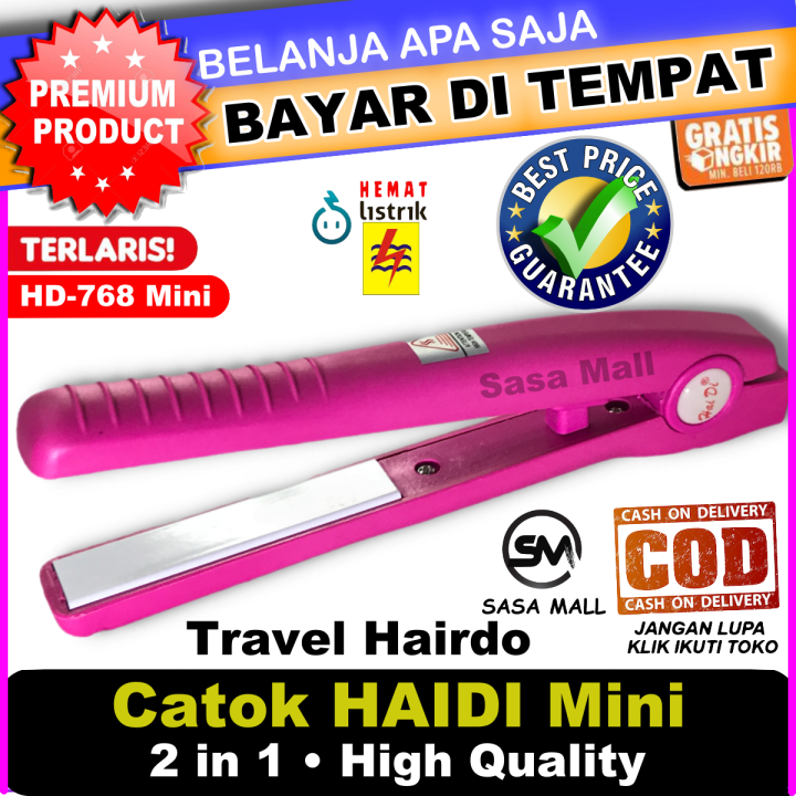 [COD] Catokan Rambut Mini HD Haidi 2 in 1 Multi Function Catok Lurus ...
