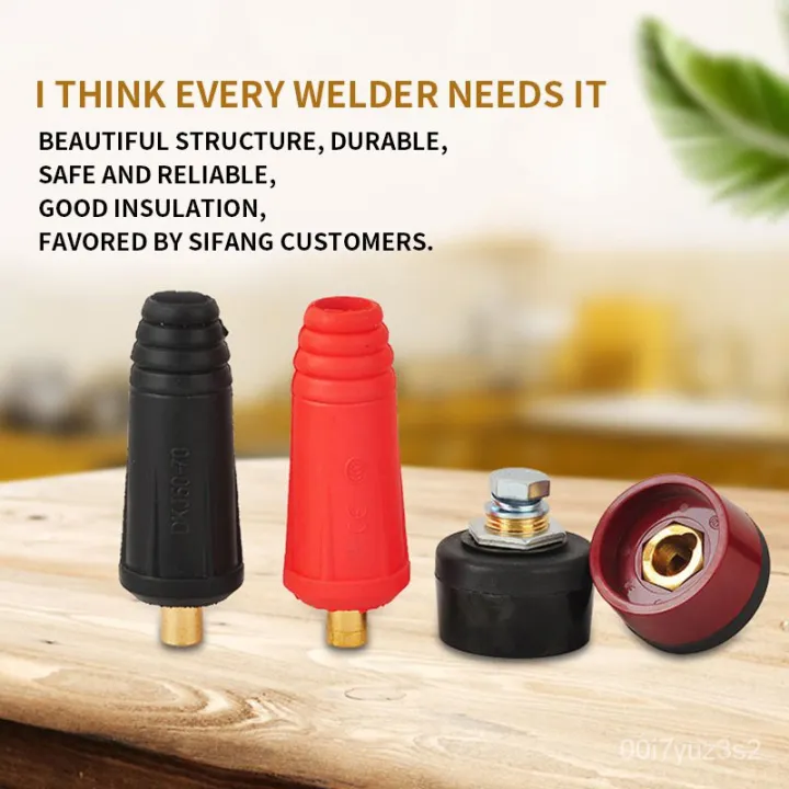Welding Machine Quick Fitting Female Male Cable Connector clamp Socket ...
