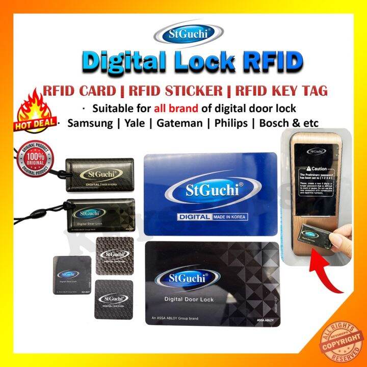 St Guchi Digital Lock RFID Card RFID Sticker RFID Key Tag (RFID card ...