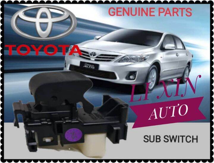 TOYOTA ALTIS ZZE142 2008-2013 ORIGINAL POWER WINDOW SUB SWITCH GENUINE ...