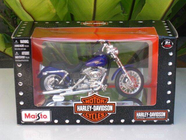 Maisto 1/18 Harley Davidson 2000 FXDL Dyna Low Rider Purple Diecast ...