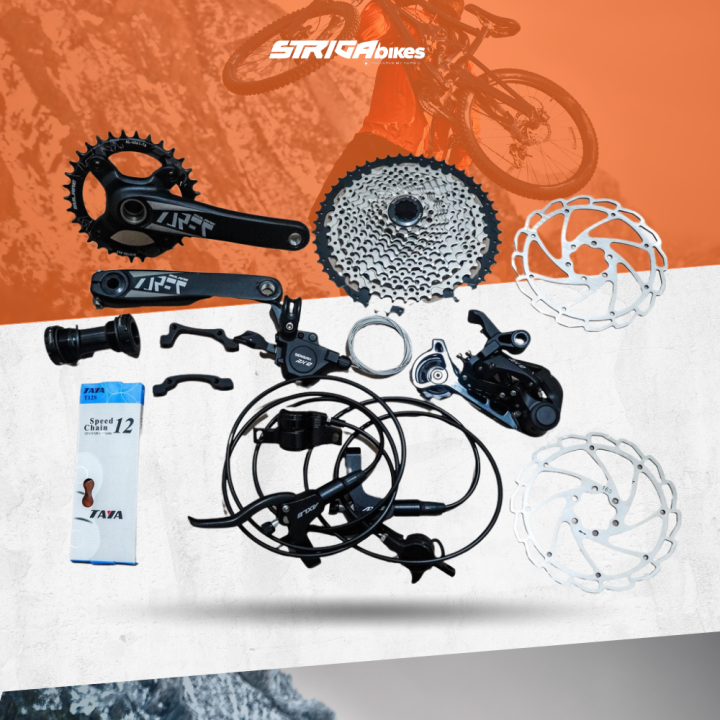 Sensah RX MTB 12 Speed Groupset with Sulane Chainwheel and Axle ...