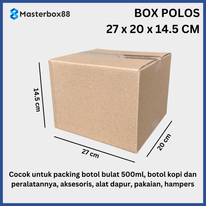 Kardus Packing Polos 27 x 20 x 14.5 cm / Corrugated Box Packaging ...