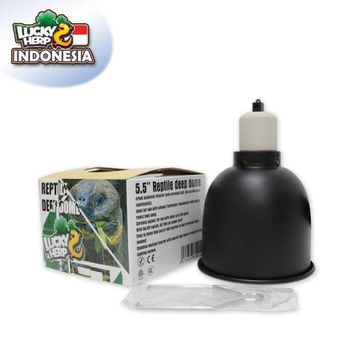 Sarang lampu reptil Lucky herp Reptile deep dome 5'5 inch | Lazada ...