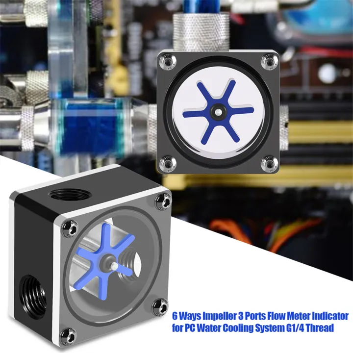 【Ready stock】Flow Meter, Water Flow Meter, PC Water Cooling, Computer ...