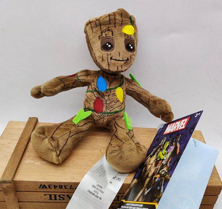 Guardians Of The Galaxy Christmas Lights Groot Shoulder Magnetic Plush ...
