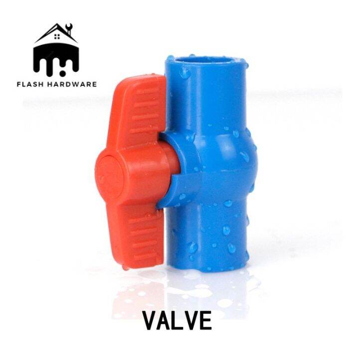PVC Blue Fittings Ball Valve Plain 1/2" to 1" FlashHardware | Lazada PH