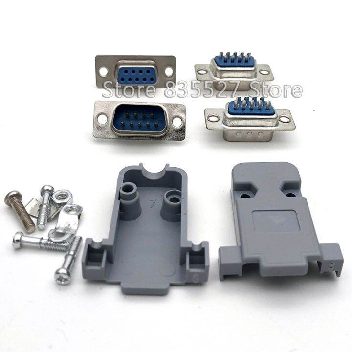 100PCS/LOT RS232 DB9 DB-09 serial port connector 9pin Female / Male ...