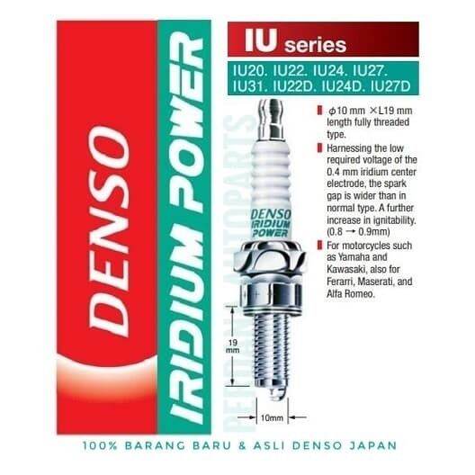 Busi Denso Iridium Power IU20 - Busi Honda Supra x 125, Blade, Karisma ...