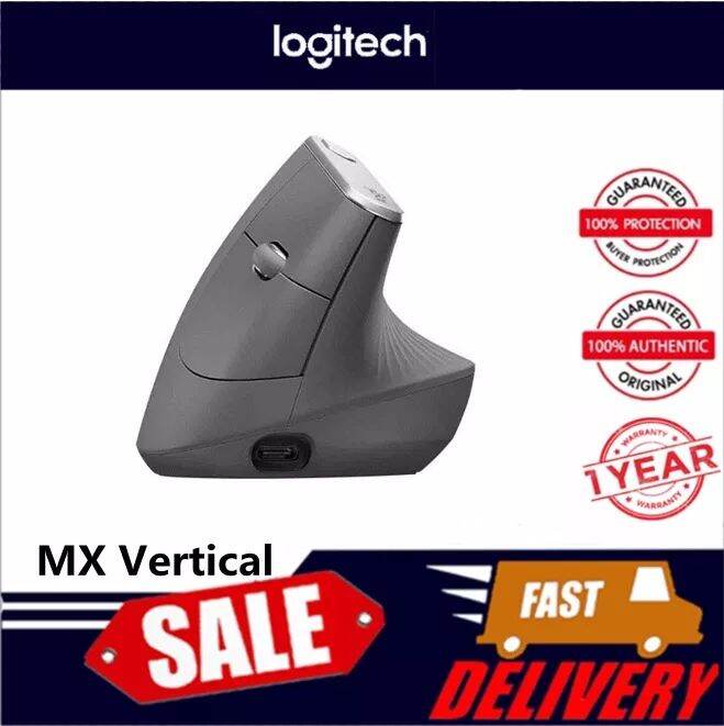 Logitech MX Vertical Advanced ยกระดับเมาส์ไร้สายตามหลักสรีรศาสตร์สำหรับ ...