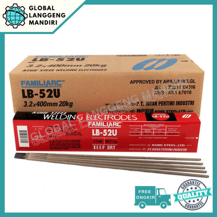 Kawat Las KOBELCO LB52U 3.2MM (5KG)/ LB 52U 3.2 MM STEEL KOBE | Lazada ...