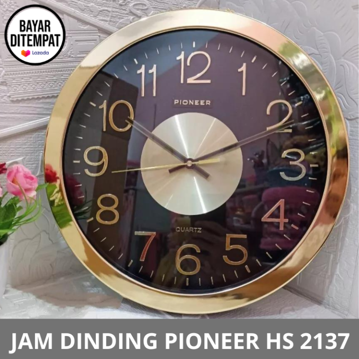 (Free buble warp) jam dinding PIONEER HS 2137 model list tebal | tersedia 3 warna list tebal ada ...