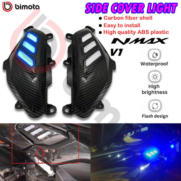 Bimota Motorcycle Yamaha NMAX V1 1 pair LED Light Carbon Fiber Trim ...