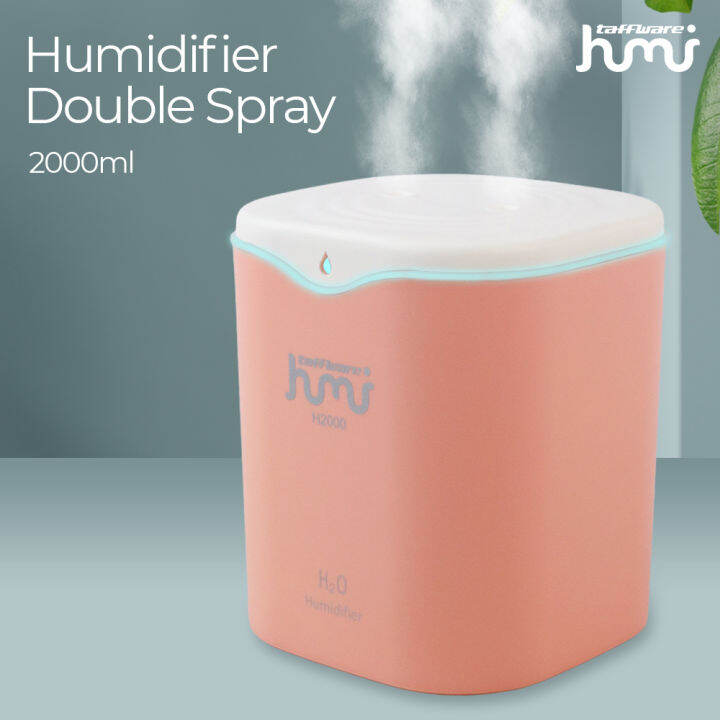 Humidifier H2O Ultrasonic Aromatherapi Diffuser Double Spray Large 2L ...