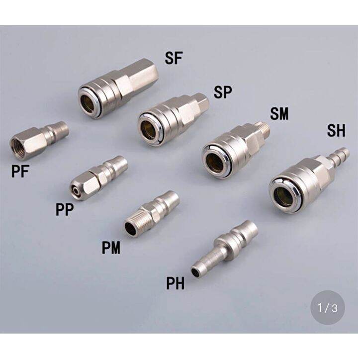 Quick Coupler Connector Angin Neple Kompresor Universal Drat 1/4 Inch ...
