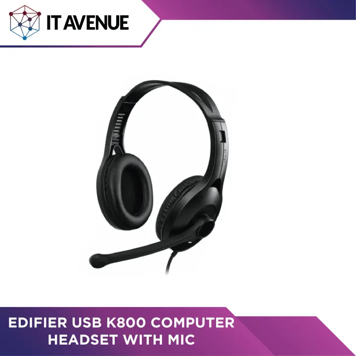 EDIFIER USB K800 COMPUTER HEADSET WITH MIC | Lazada PH