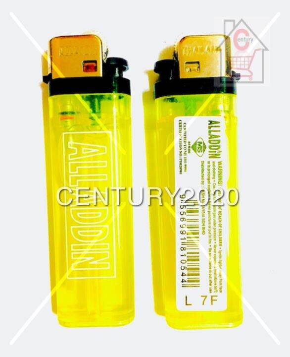 ALLADDIN Lighter Transparent Colorful Flint Disposable Gas Lighter 1pcs ...