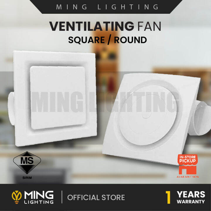 (Sirim) 8" Bladeless Ceiling Exhaust Fan Ventilation Fans Ekzos Air ...