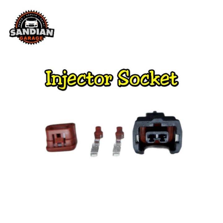 Injector Socket 2 Pin for Lancer Itlog Spacewagon RVR Galant Rayban Evo ...