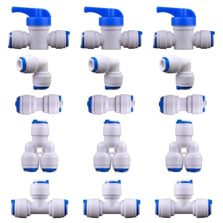 1/4 OD Quick Connect Push in to connect Water Tube Fitting Adaptor for ...