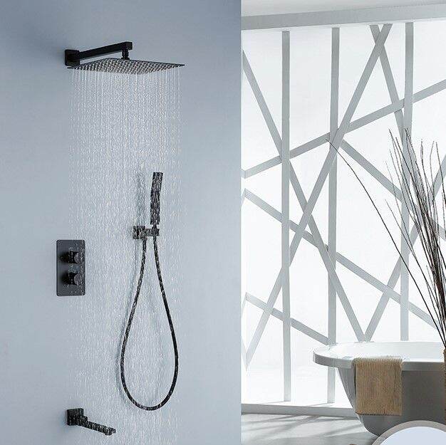 Concealed thermostatic shower toilet embedded wall-mounted pre-buried ...