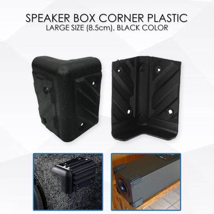 SPEAKER BOX CORNER PLASTIC, BLACK COLOR | Lazada PH