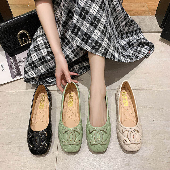 Korean 2022 season new fashion, soft bottom, versatile, square head ...