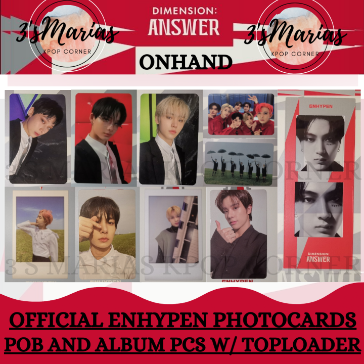 ENHYPEN OFFICIAL DIMENSION ANSWER PHOTOCARDS (2ND ROUND POB AND ALBUM ...