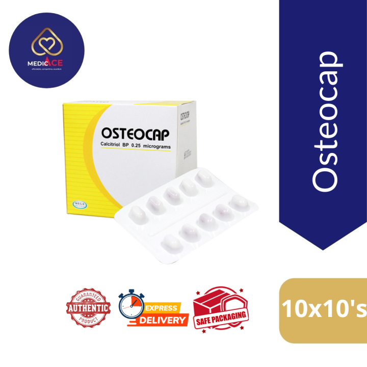 Osteocap Calcitriol 0.25mcg Capsule 10x10's (Exp: 10/2025) | Lazada